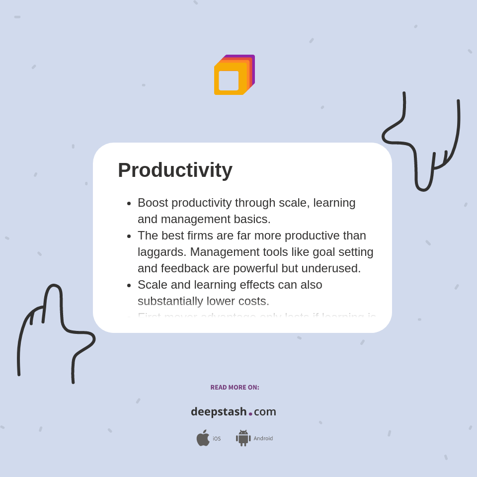 Productivity - Deepstash