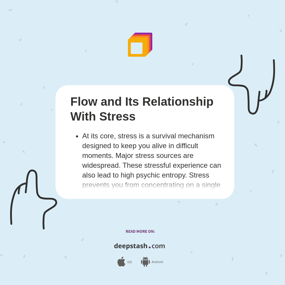 Flow and Its Relationship With Stress - Deepstash