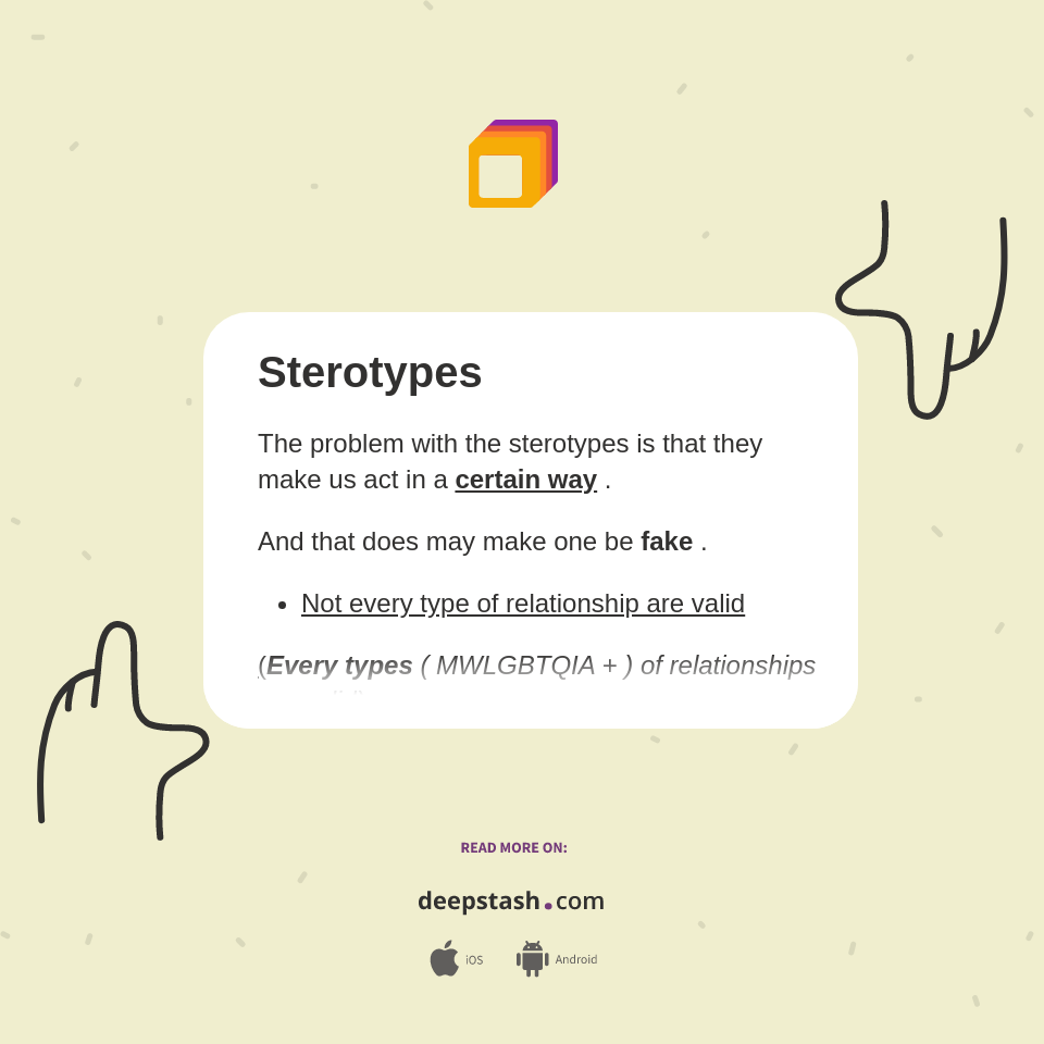 Sterotypes - Deepstash