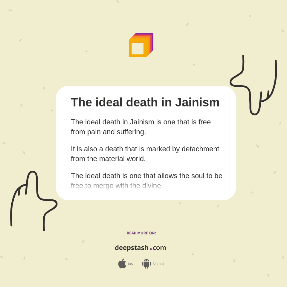 The ideal death in Jainism - Deepstash