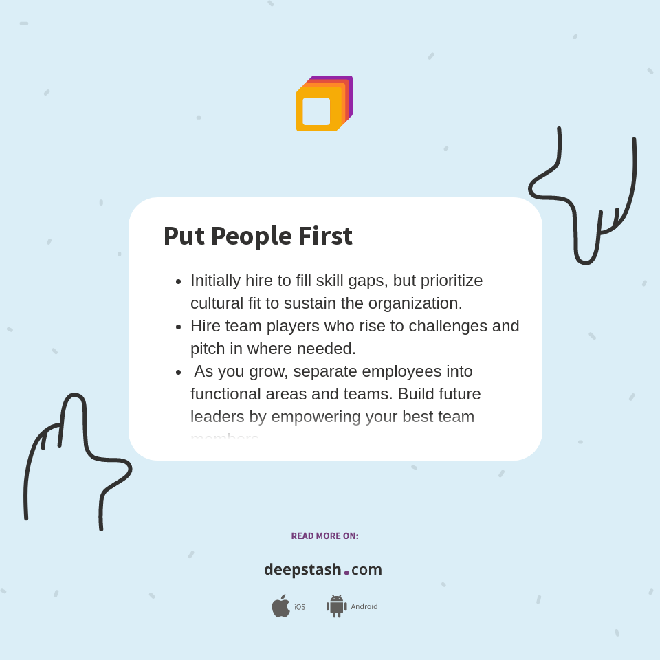 Put People First - Deepstash