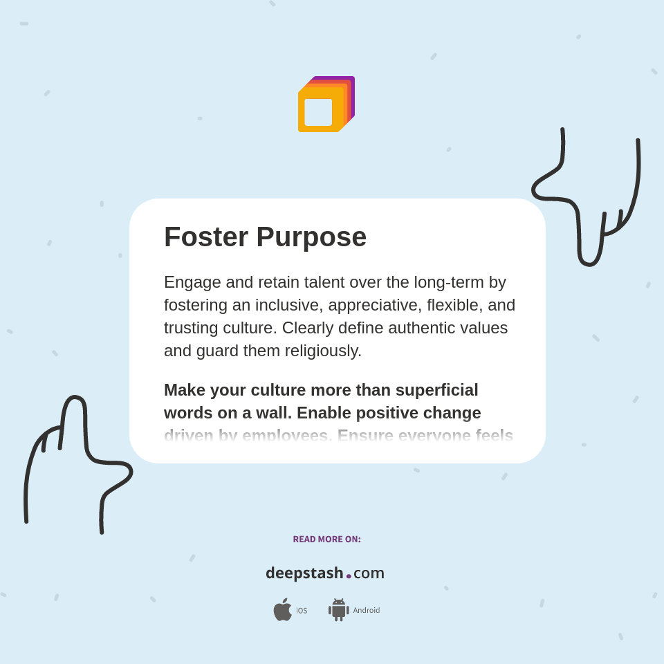 Foster Purpose - Deepstash