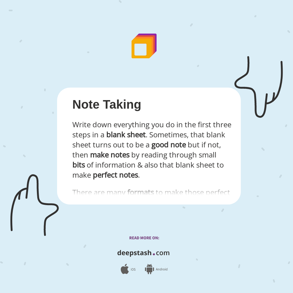 Note Taking - Deepstash