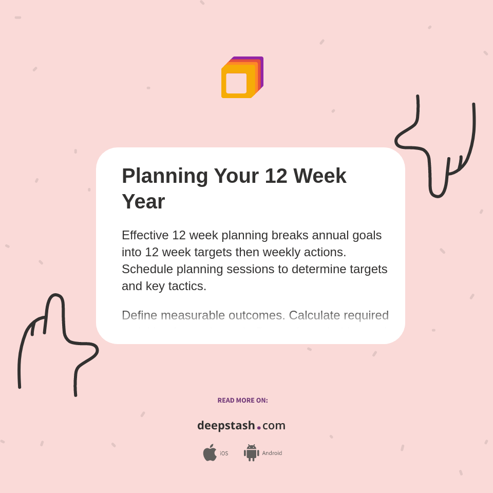 Planning Your 12 Week Year - Deepstash