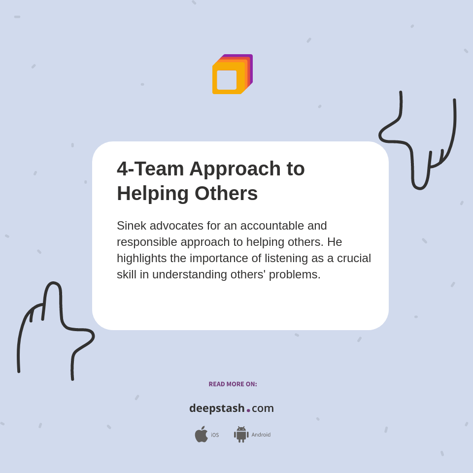 4-Team Approach to Helping Others - Deepstash