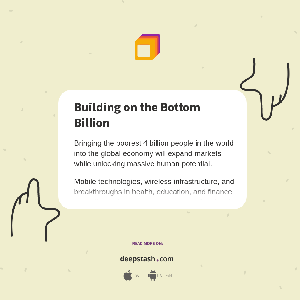 Building on the Bottom Billion - Deepstash