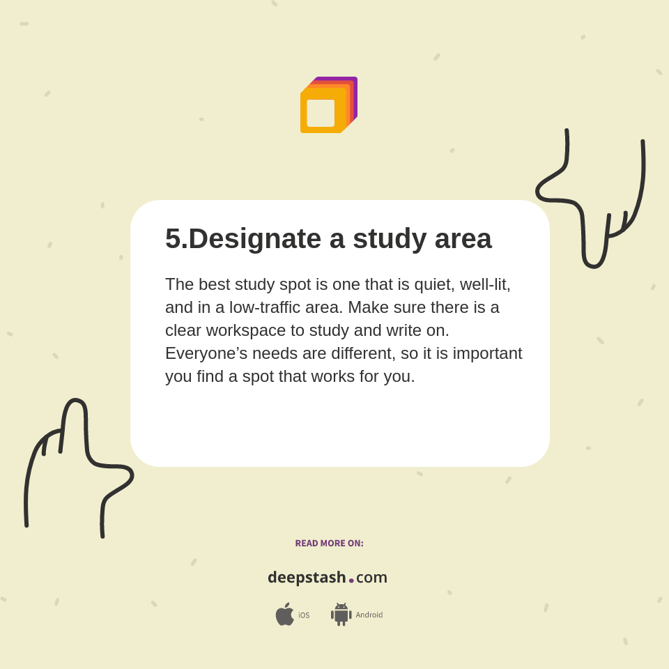 5.Designate a study area - Deepstash