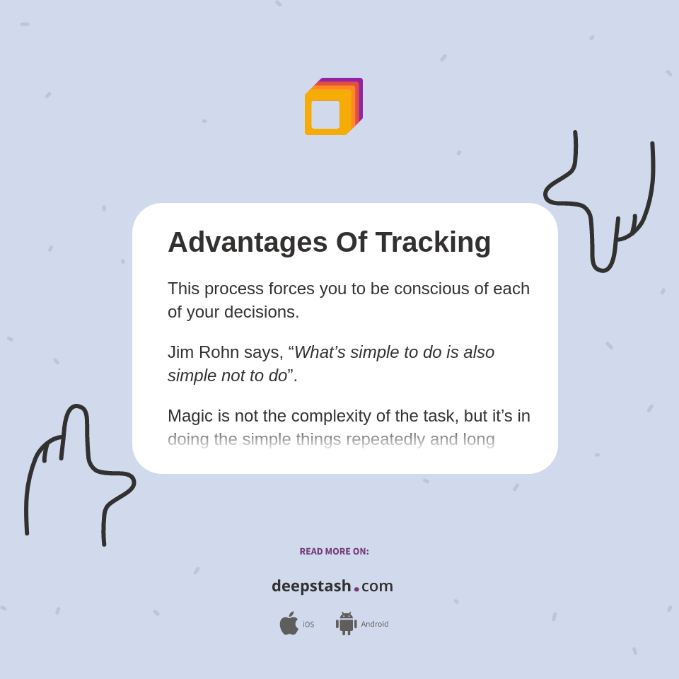 Advantages Of Tracking - Deepstash