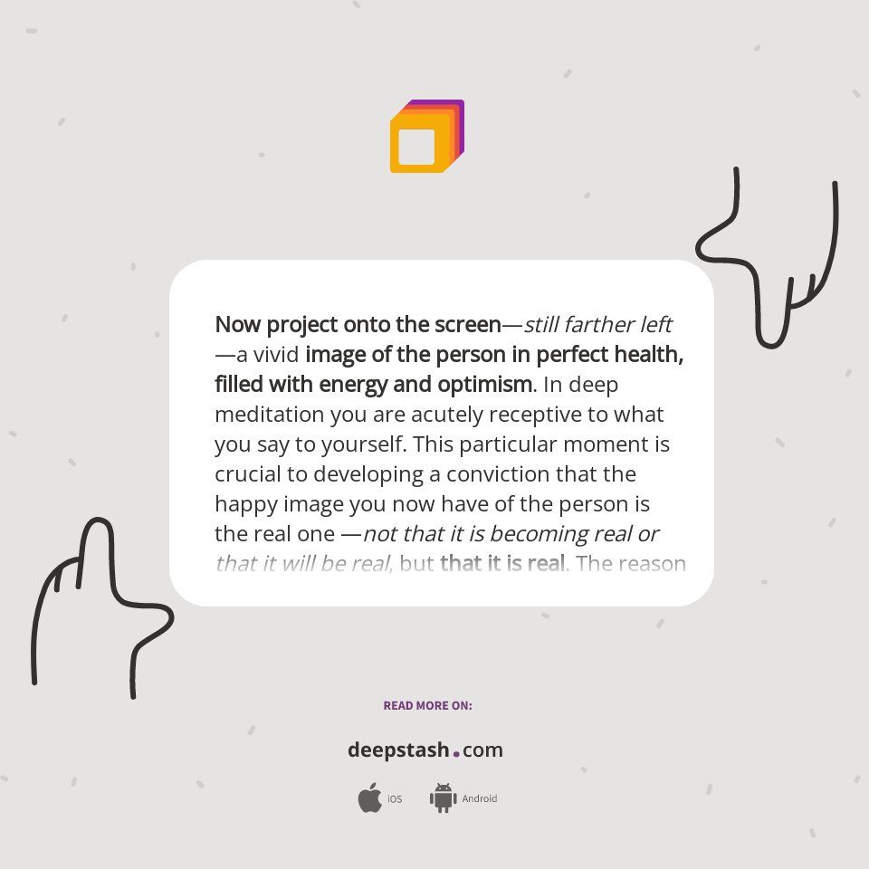 Now project onto the screen — still farther... - Deepstash