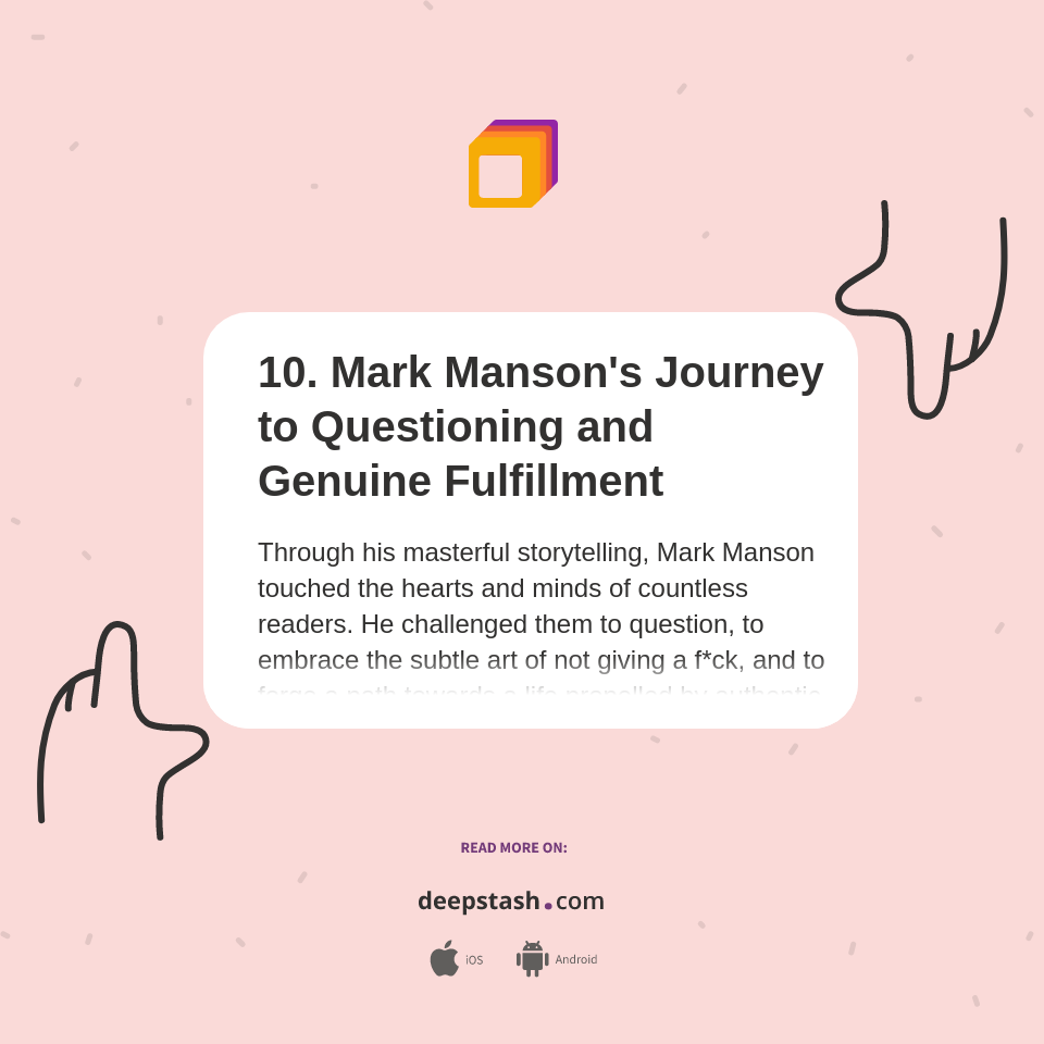 10. Mark Manson's Journey to Questioning and Genuine Fulfillment ...