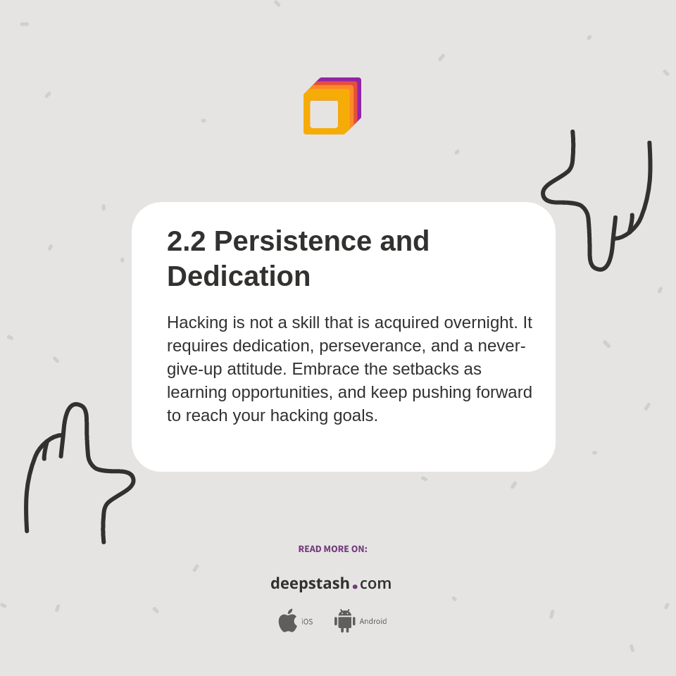2.2 Persistence and Dedication - Deepstash