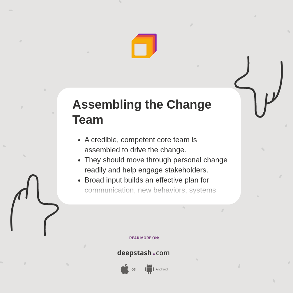 Assembling the Change Team - Deepstash