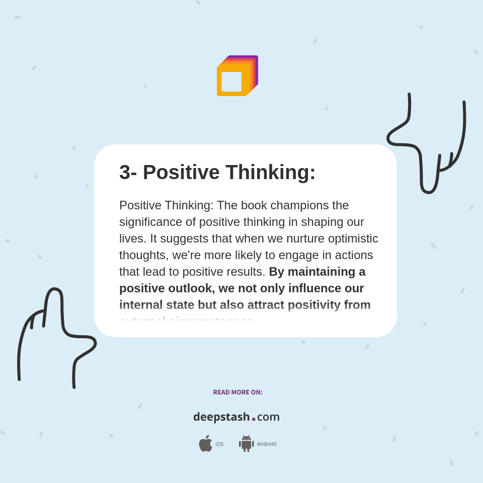3- Positive Thinking: - Deepstash
