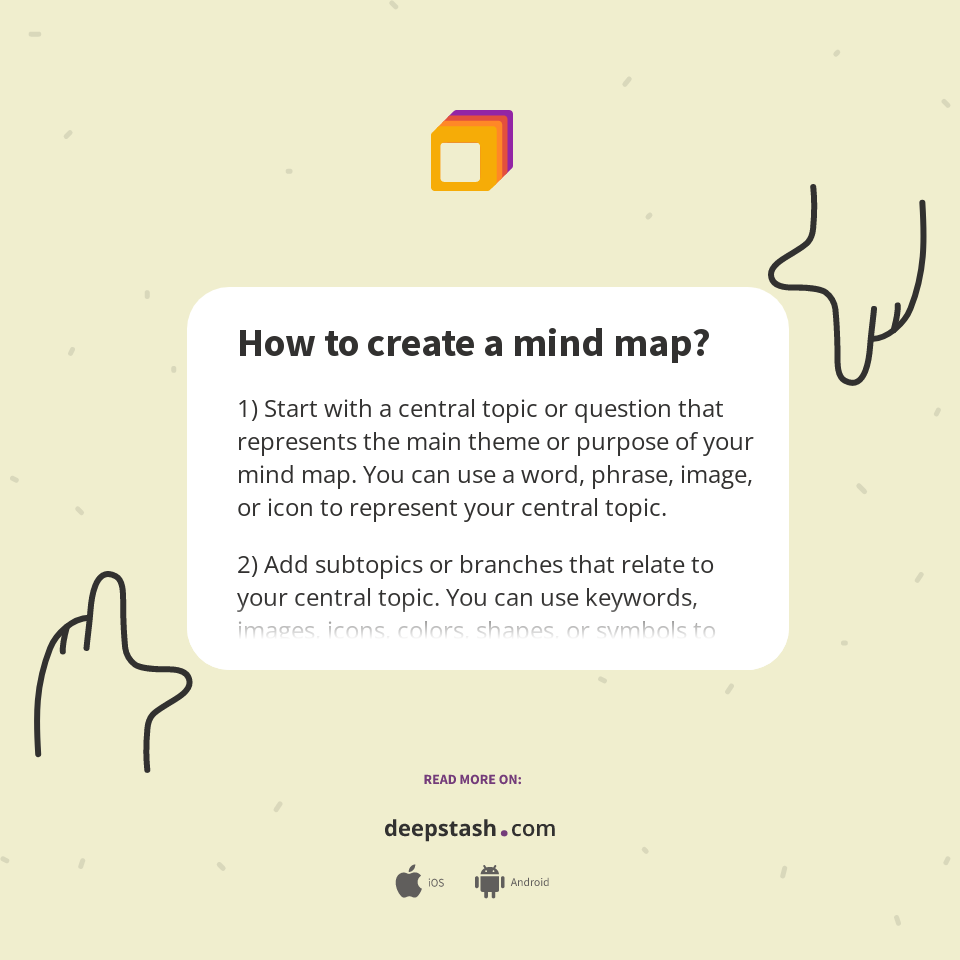 How to create a mind map? - Deepstash