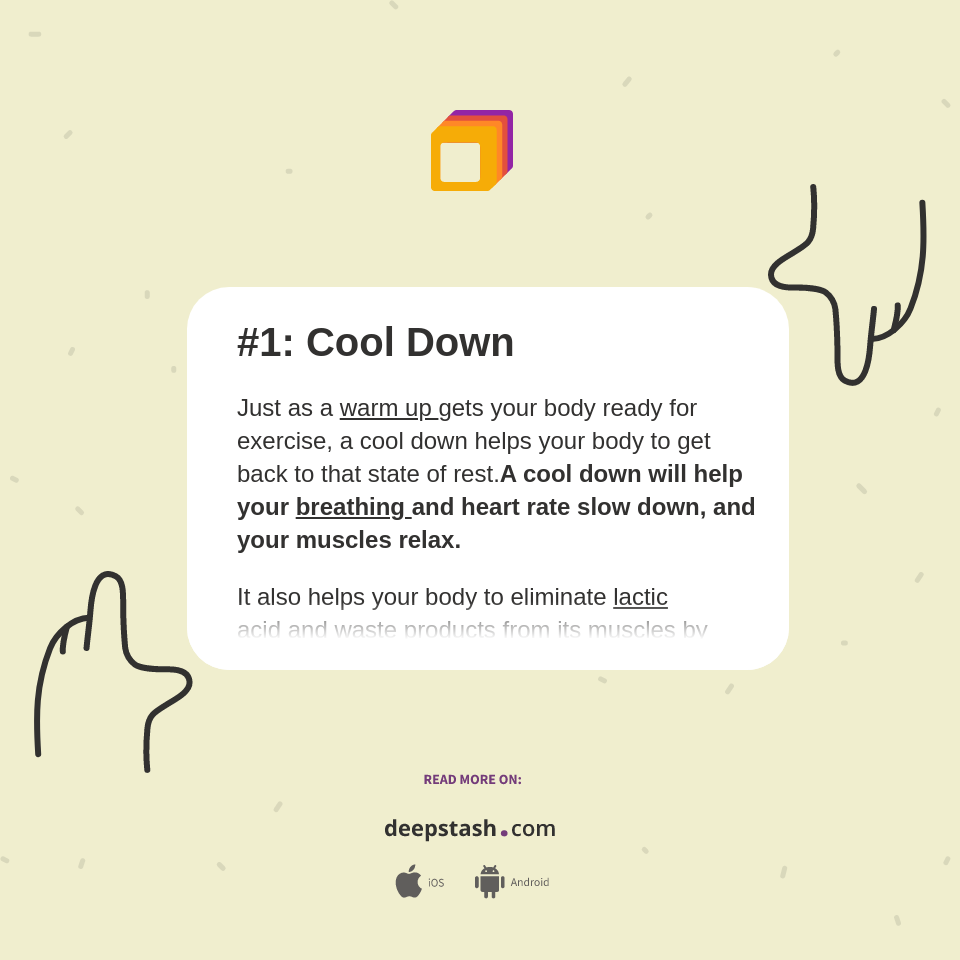 #1: Cool Down - Deepstash