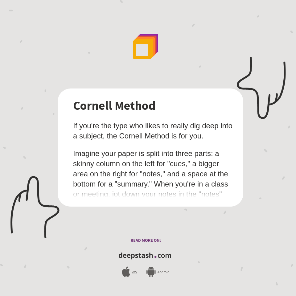 Cornell Method - Deepstash