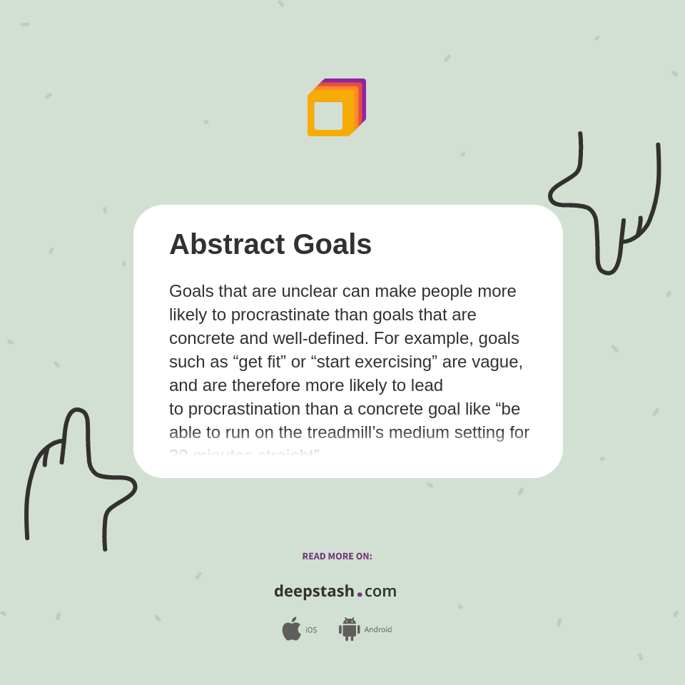Abstract Goals - Deepstash