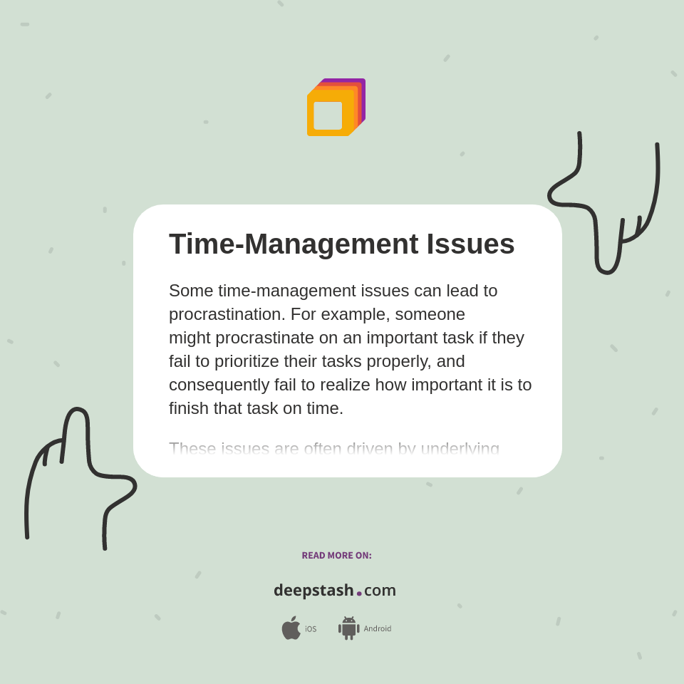 Time-Management Issues - Deepstash