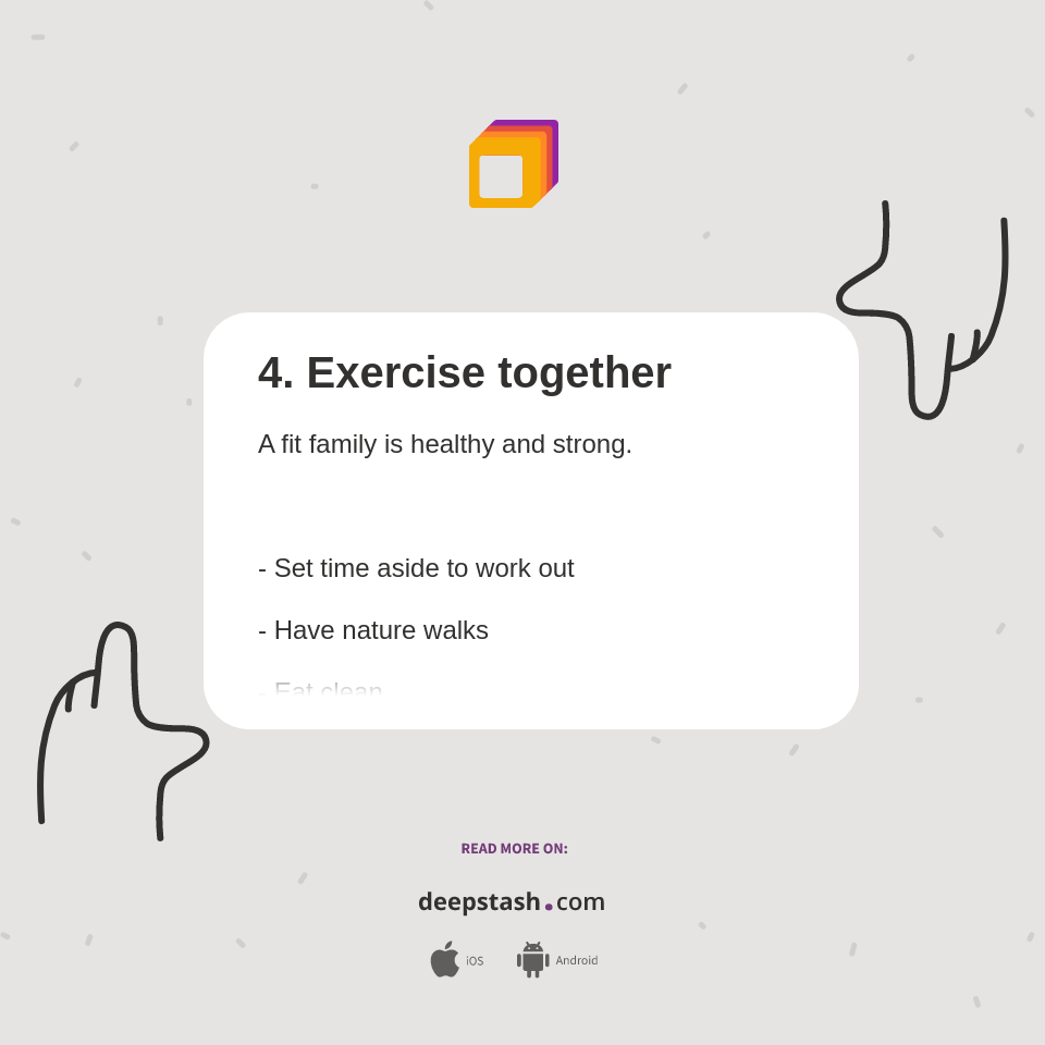 4. Exercise together - Deepstash