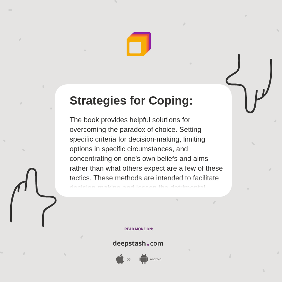 Strategies for Coping: - Deepstash