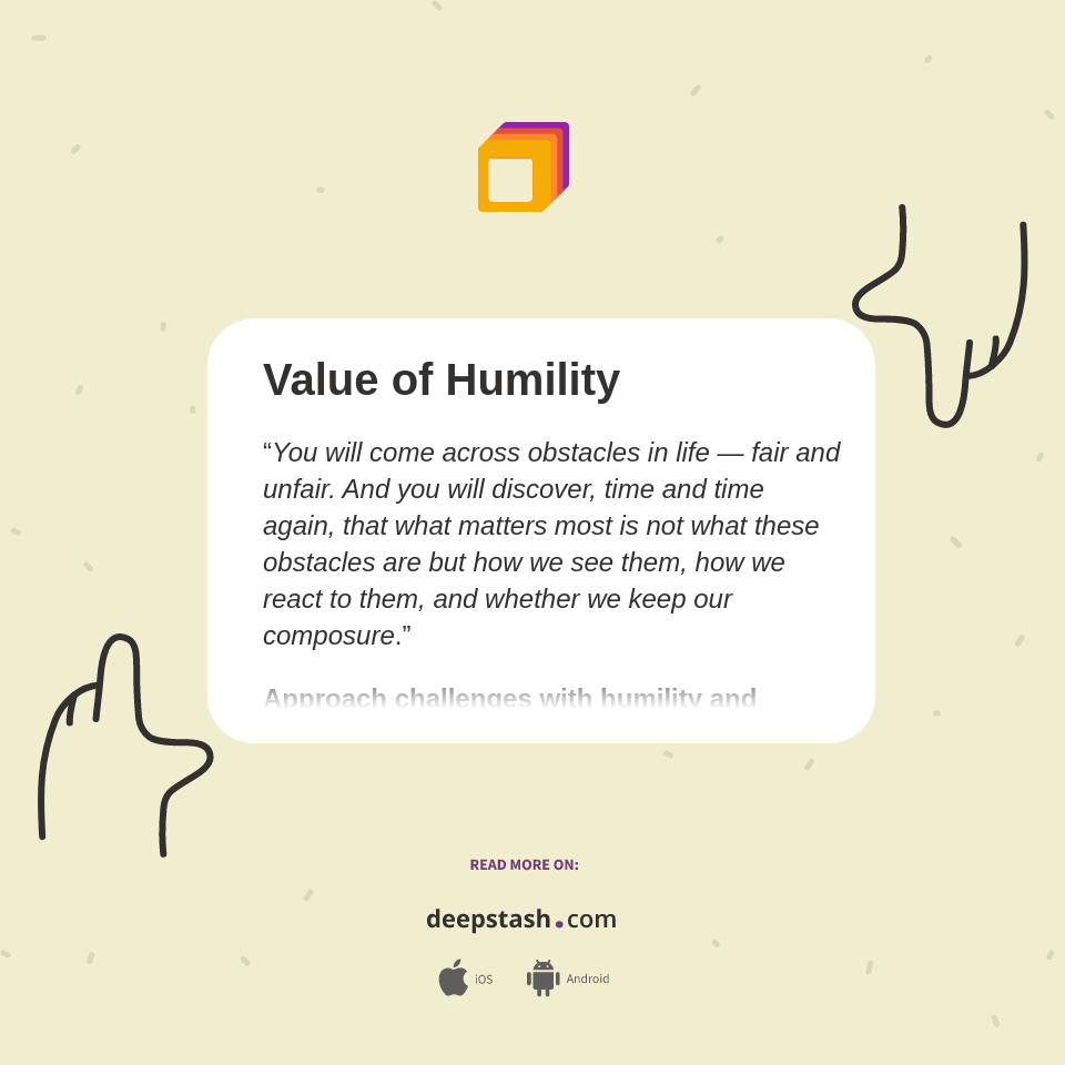Value of Humility - Deepstash
