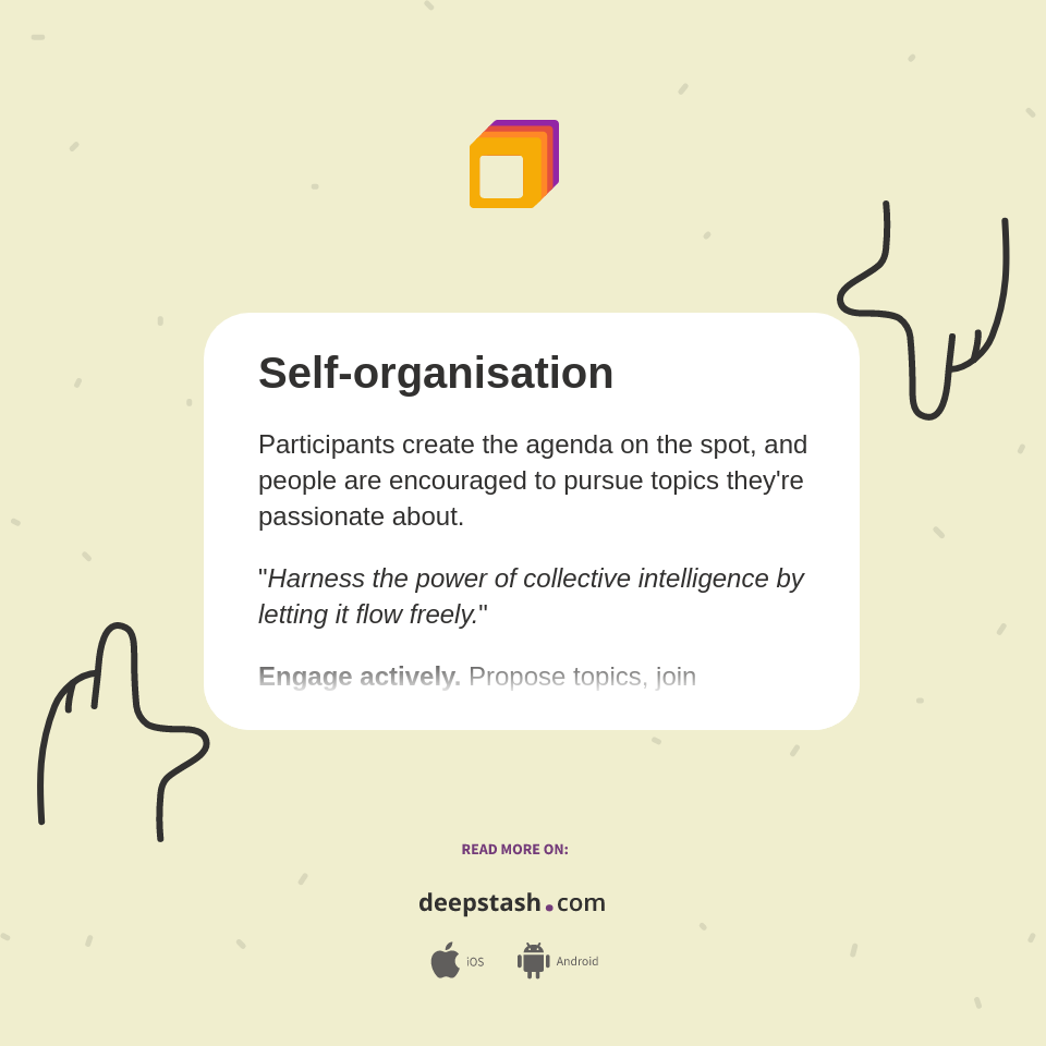Self-organisation - Deepstash