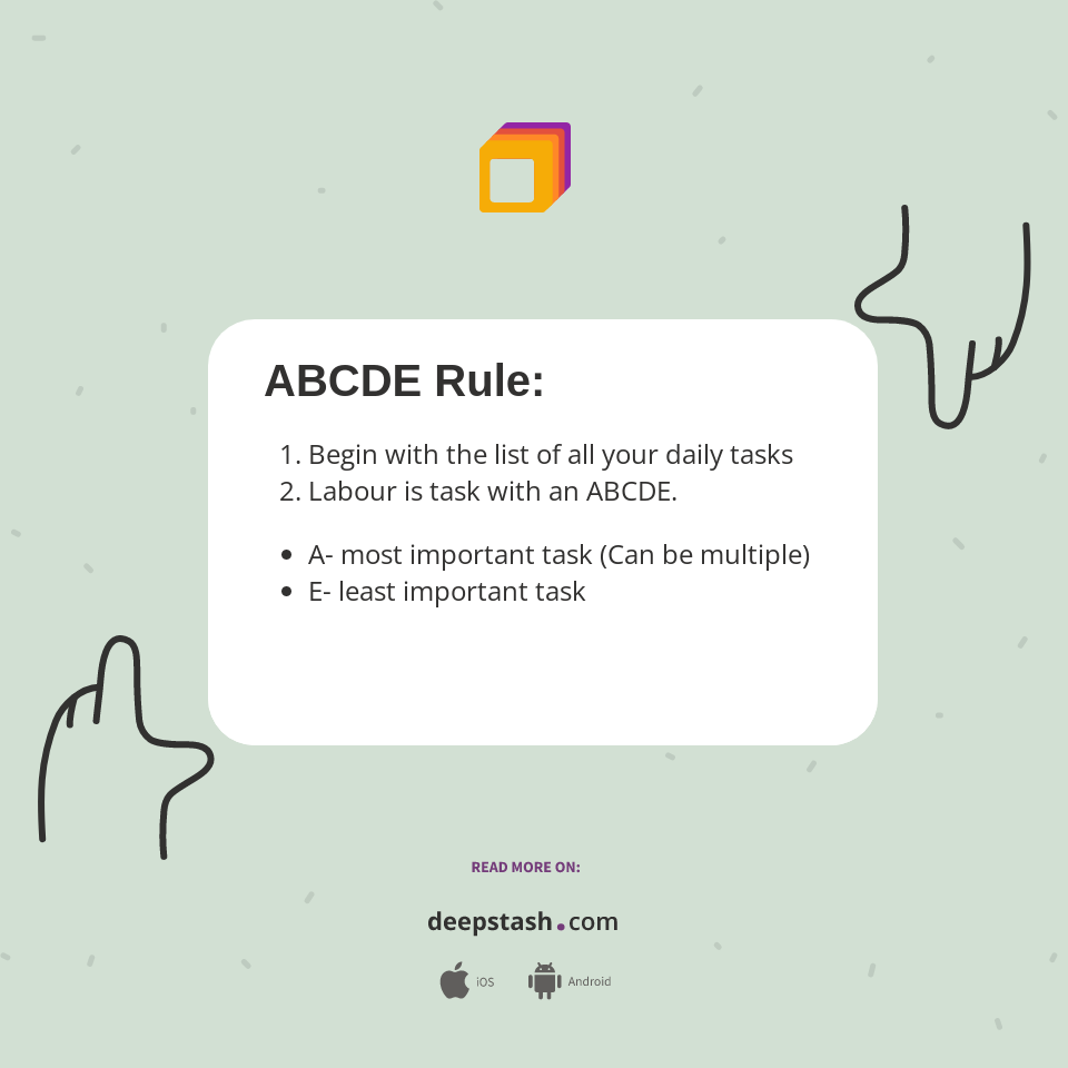 ABCDE Rule: - Deepstash