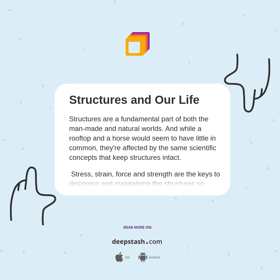 Structures and Our Life - Deepstash