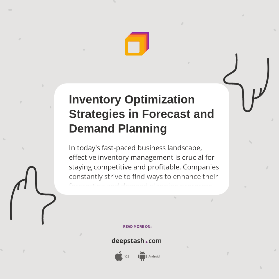 Inventory Optimization Strategies in Forecast and Demand Planning ...