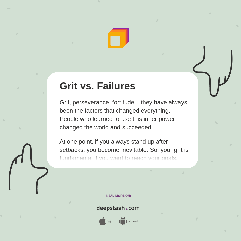 Grit vs. Failures - Deepstash