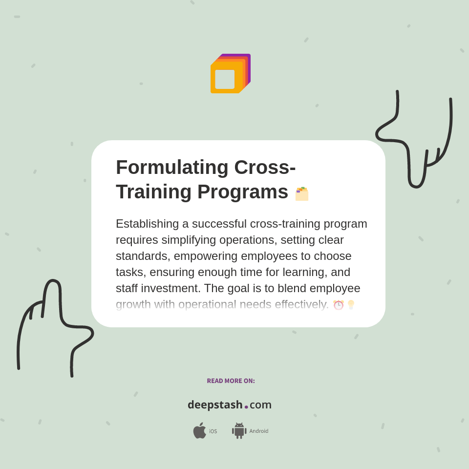 Formulating Cross Training Programs Deepstash Formulating Cross Training Programs Deepstash