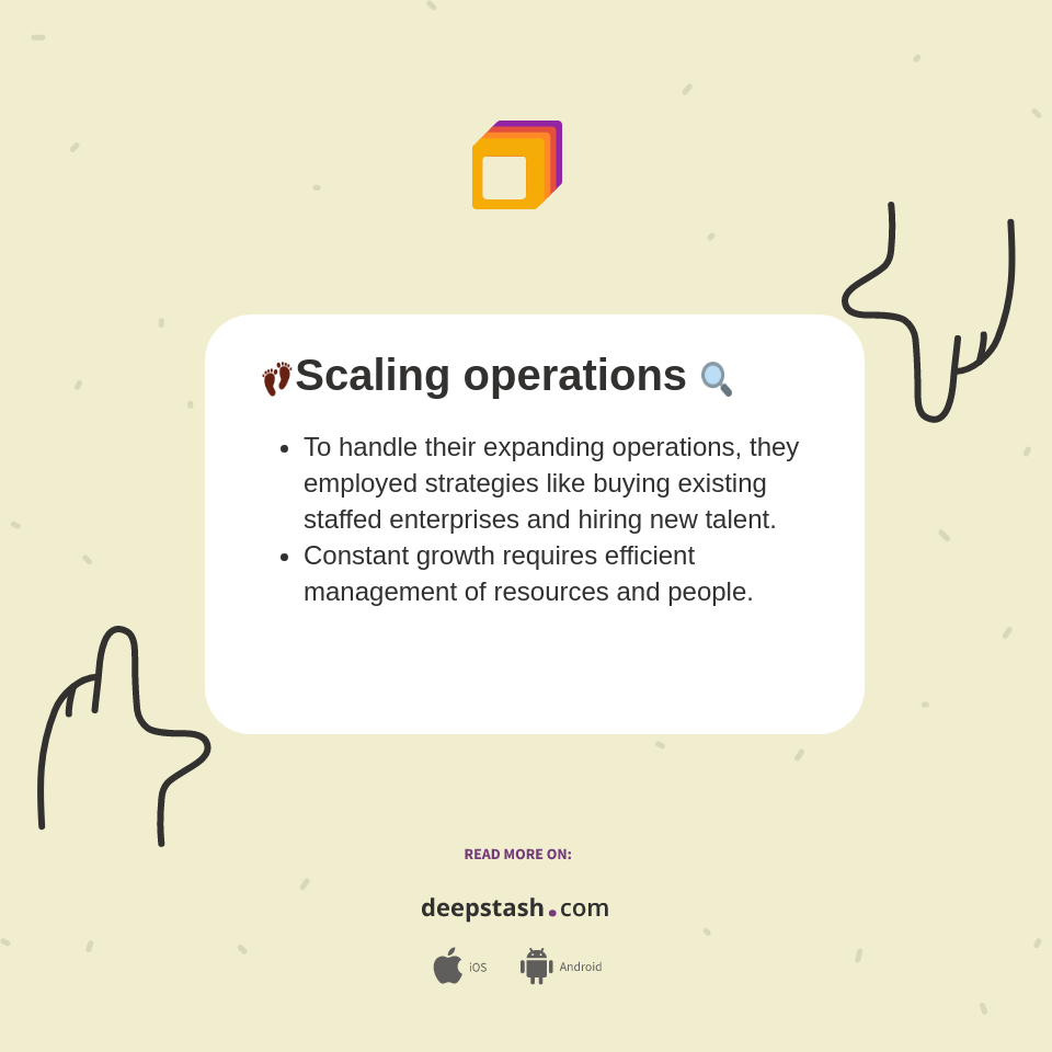 👣Scaling operations 🔍 - Deepstash