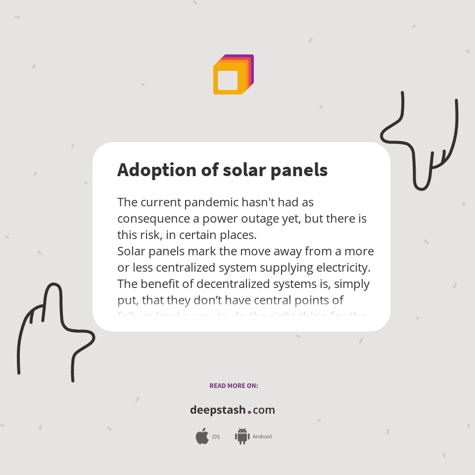 Adoption of solar panels - Deepstash
