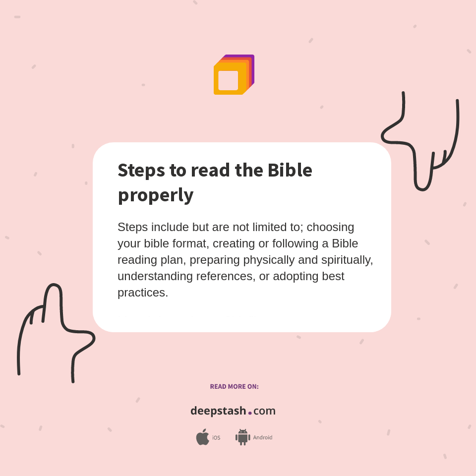 Steps to read the Bible properly - Deepstash