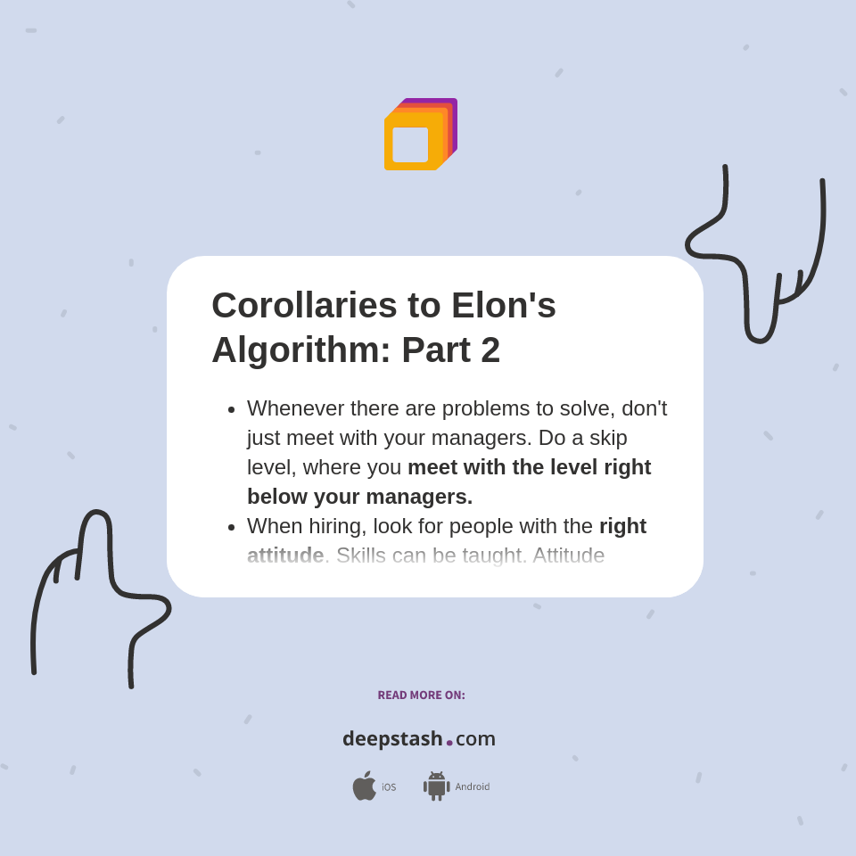 Corollaries to Elon's Algorithm: Part 2 - Deepstash