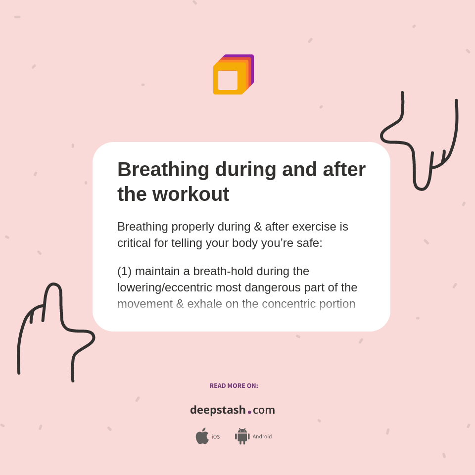 Breathing during and after the workout - Deepstash