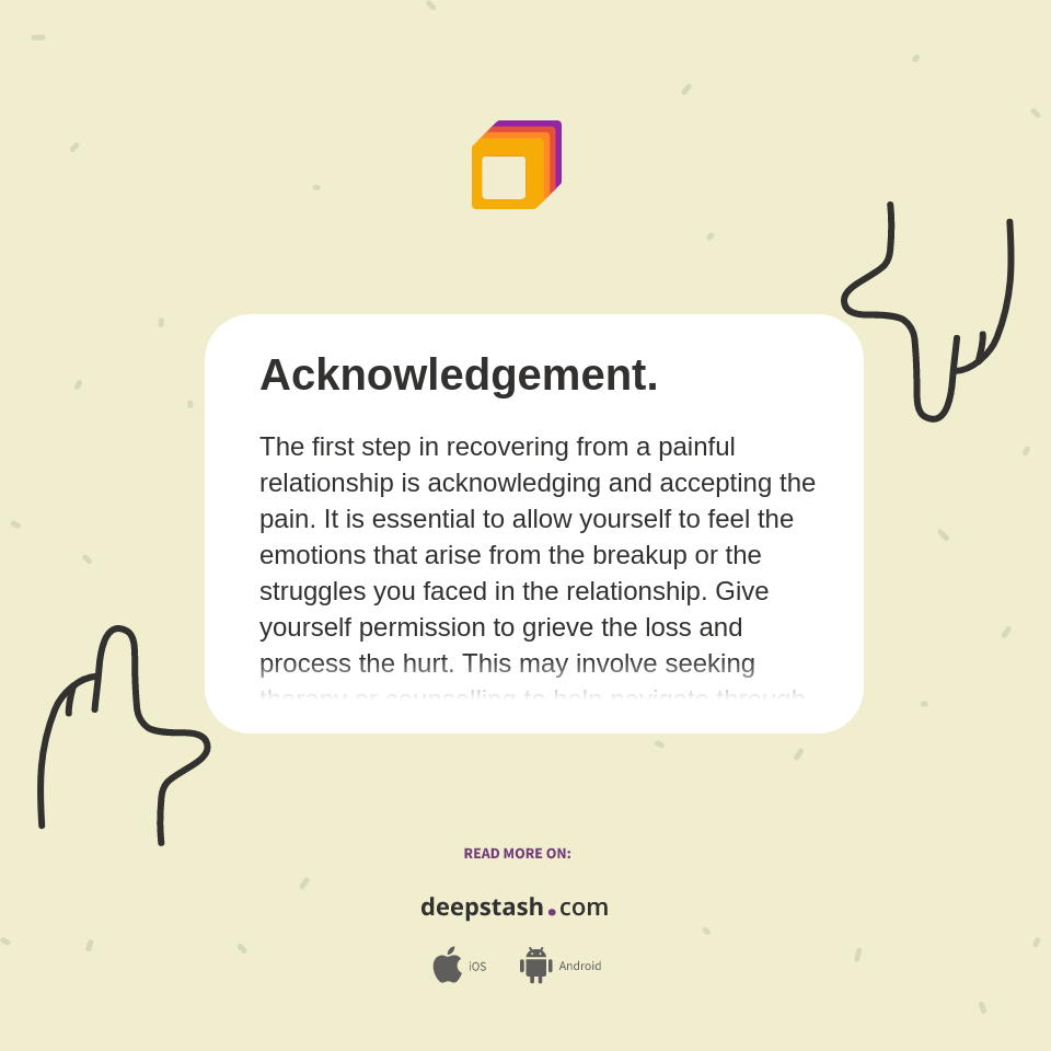 Acknowledgement. - Deepstash