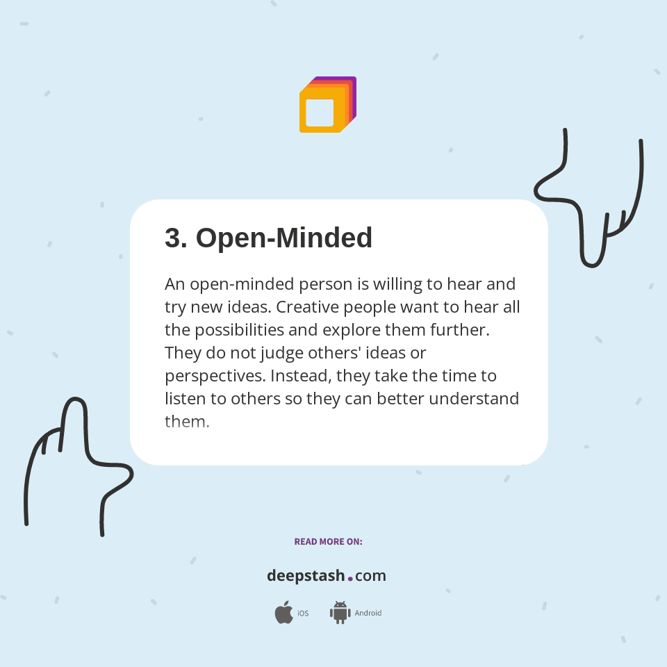 3. Open-Minded - Deepstash