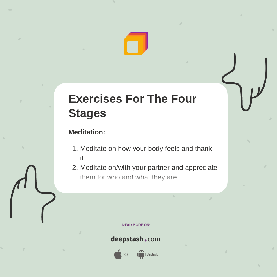 Exercises For The Four Stages - Deepstash
