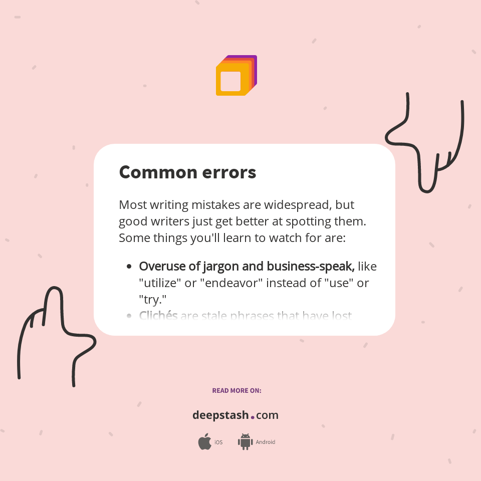 Common errors - Deepstash