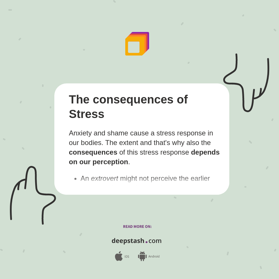 The consequences of Stress - Deepstash