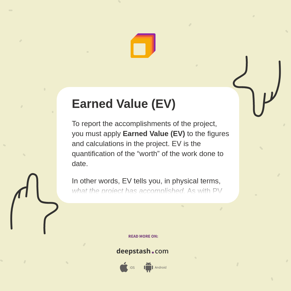 Earned Value (EV) - Deepstash