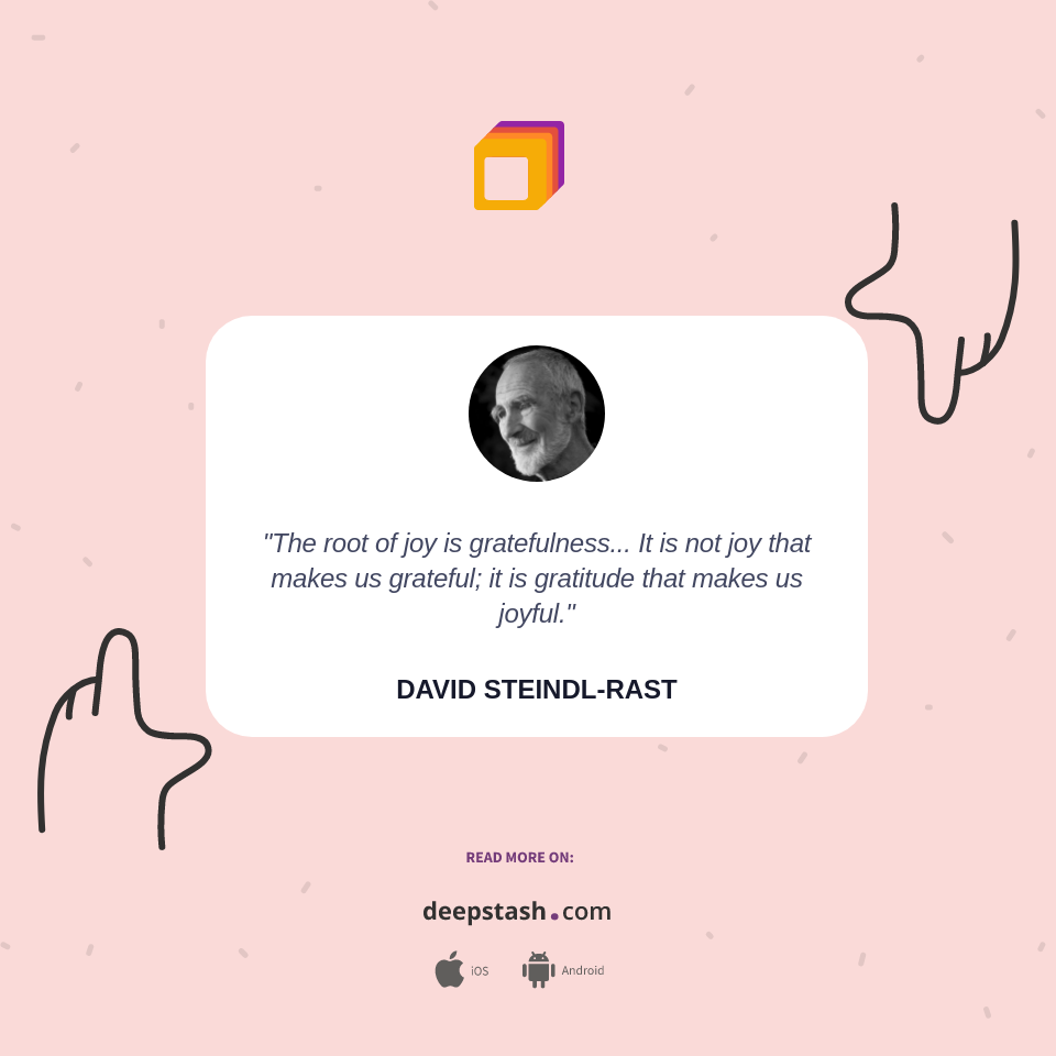 Quote by DAVID STEINDL-RAST - Deepstash