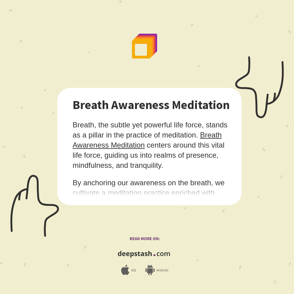 Breath Awareness Meditation - Deepstash