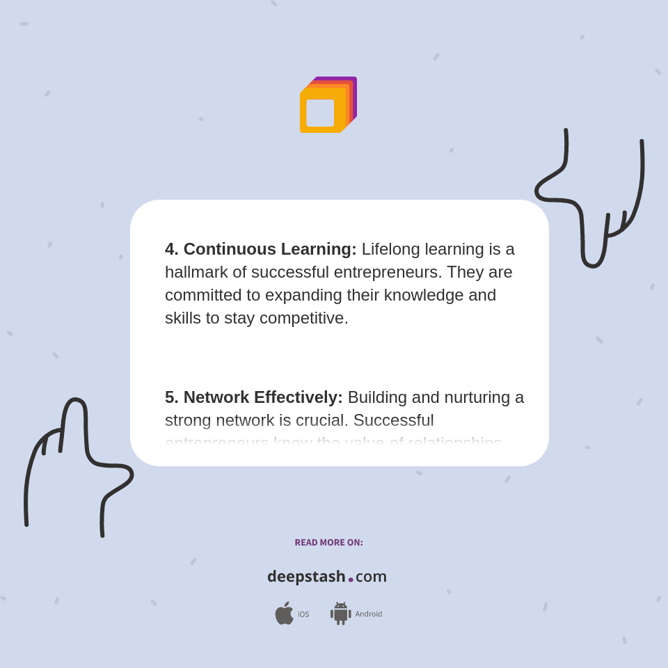 4. Continuous Learning: Lifelong learning is a... - Deepstash