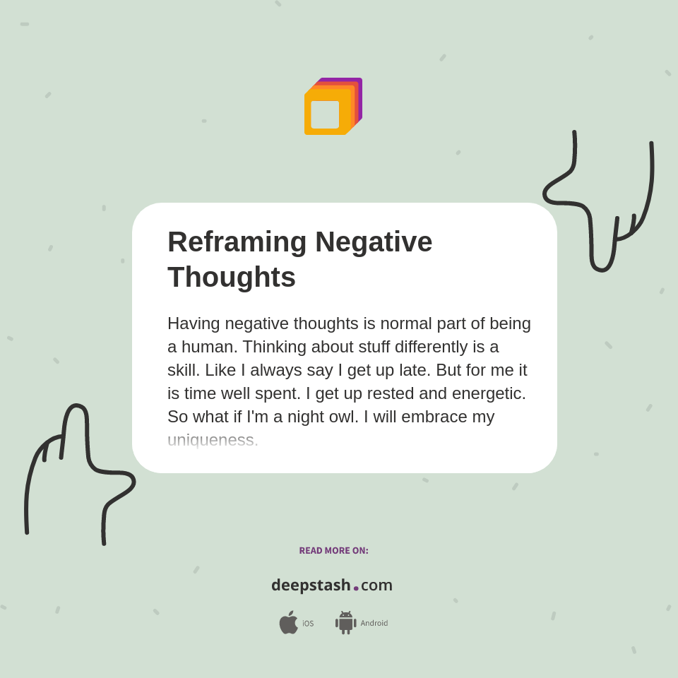 Reframing Negative Thoughts Challenging Negative Self Talk To Boost