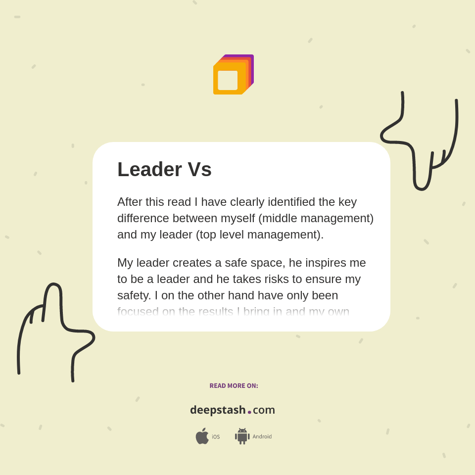 Leader Vs - Deepstash