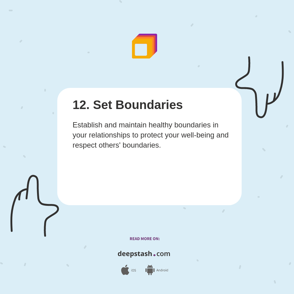 12. Set Boundaries - Deepstash