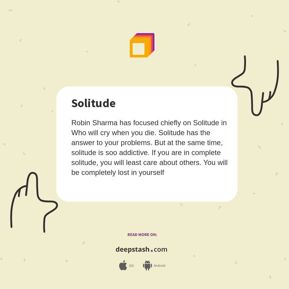 Solitude - Deepstash