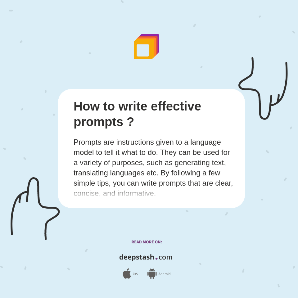 How to write effective prompts ? - Deepstash